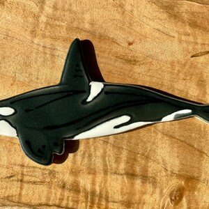 Handmade Ceramic Orca Whale Mosaic Tile: Three Original Nautical ...