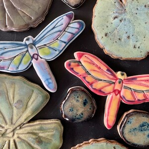 Dragonfly Mosaic Tile, Choose From Two Colors, Handmade and Glazed ...