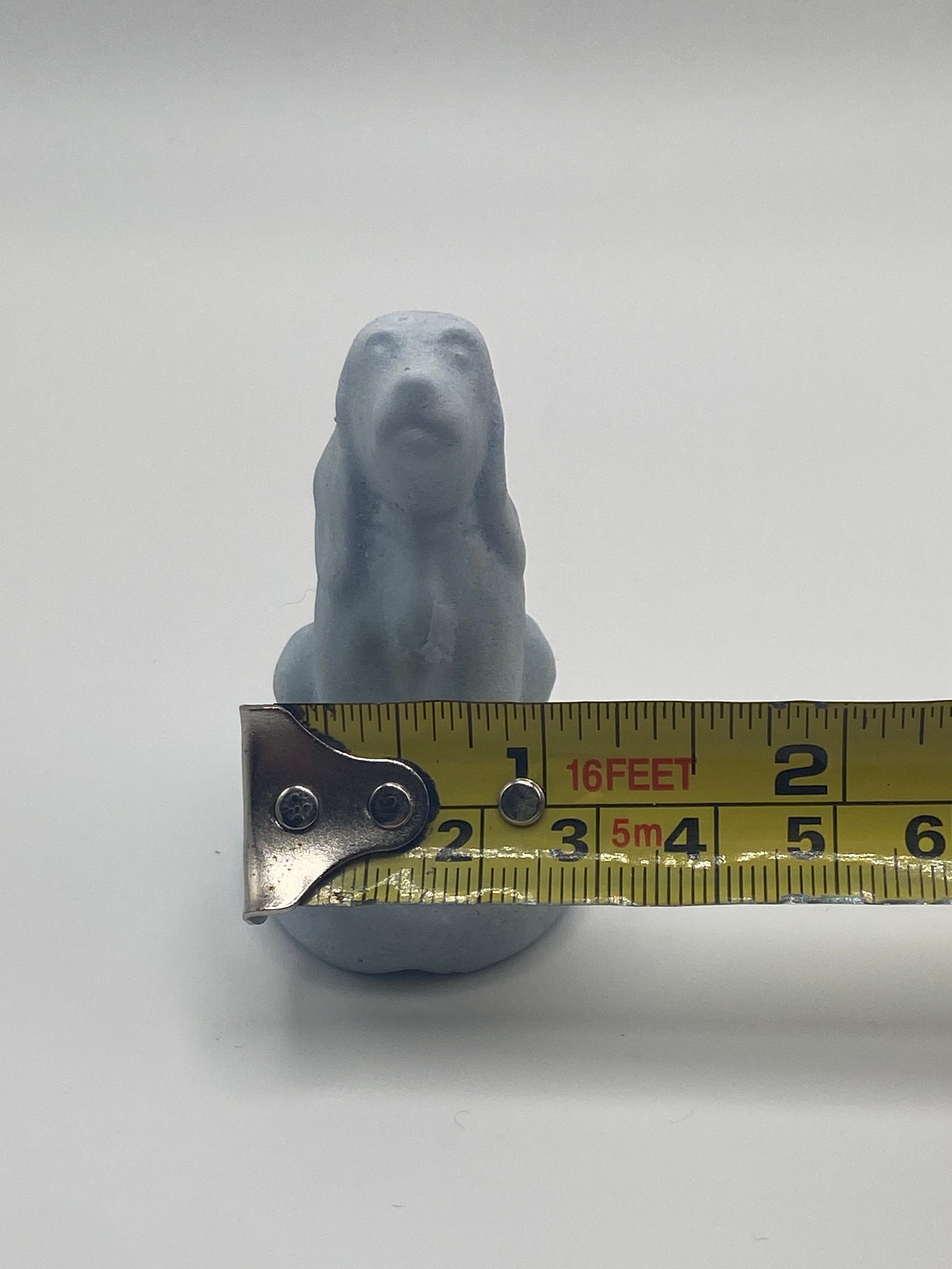 Vintage Blue Ceramic Dog Figurine Kitsch Dog Figurines - Etsy