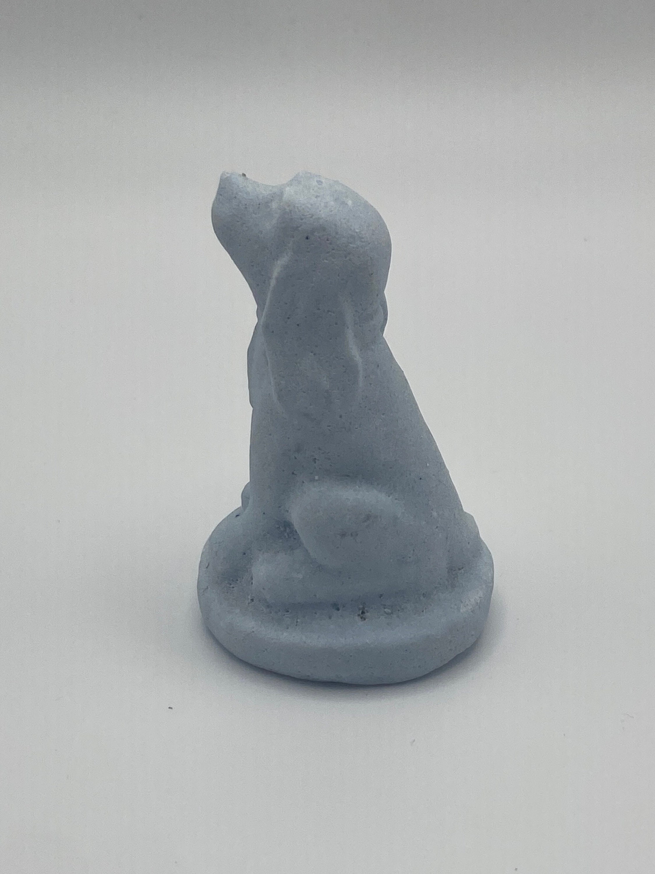 Vintage Blue Ceramic Dog Figurine Kitsch Dog Figurines - Etsy