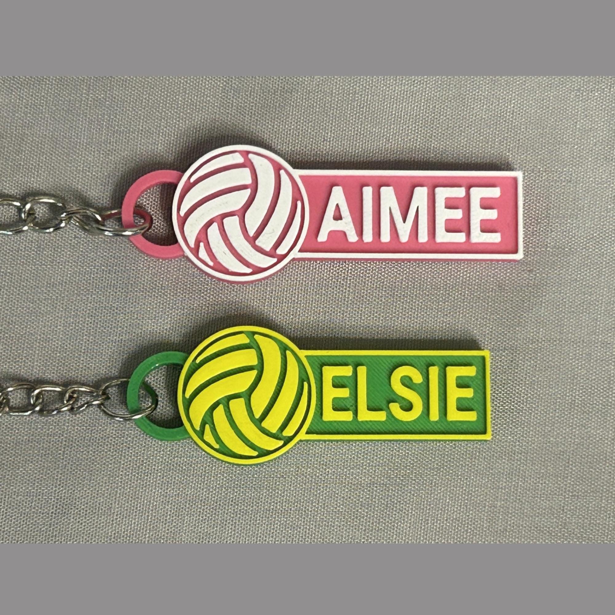 Personalised Netball Key Ring - 3D Printed - Etsy UK