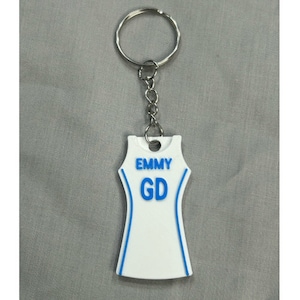 Personalised Netball Jersey Key Ring - 3D Printed - Etsy Australia