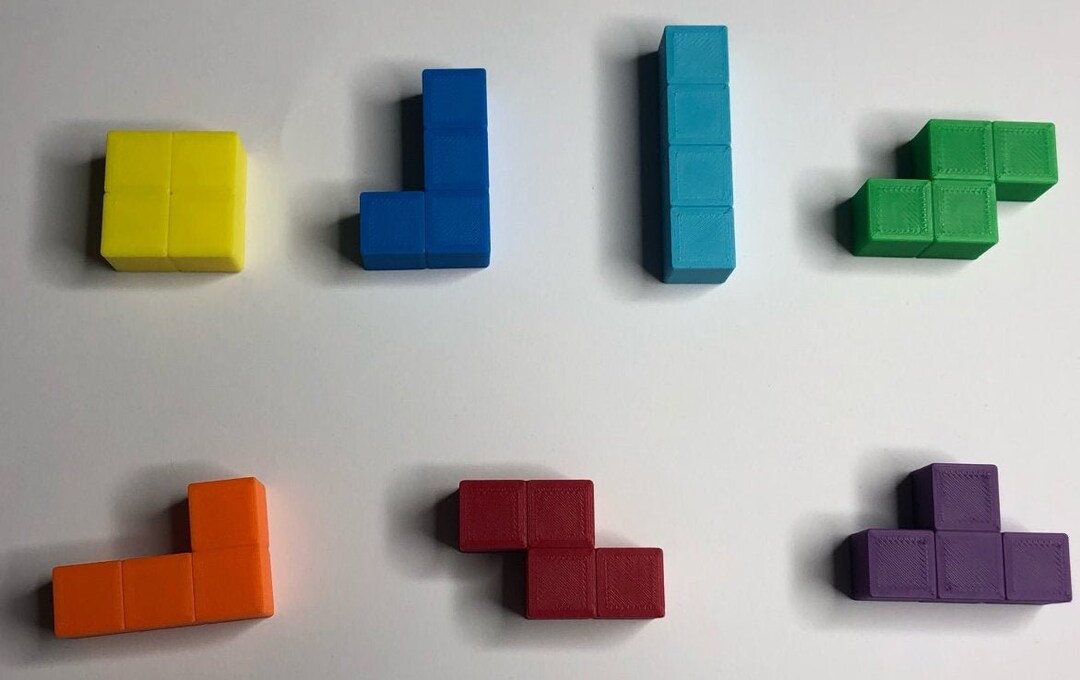 Tetris Fridge Magnets - 3D Printed - Etsy