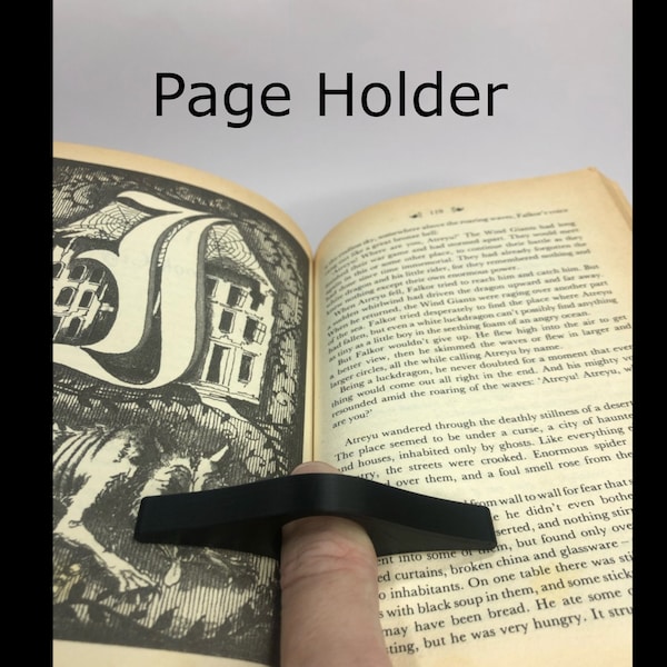 3d Printed Book Thumb Holder - Etsy