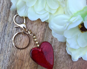 Heart Key Chain - Etsy