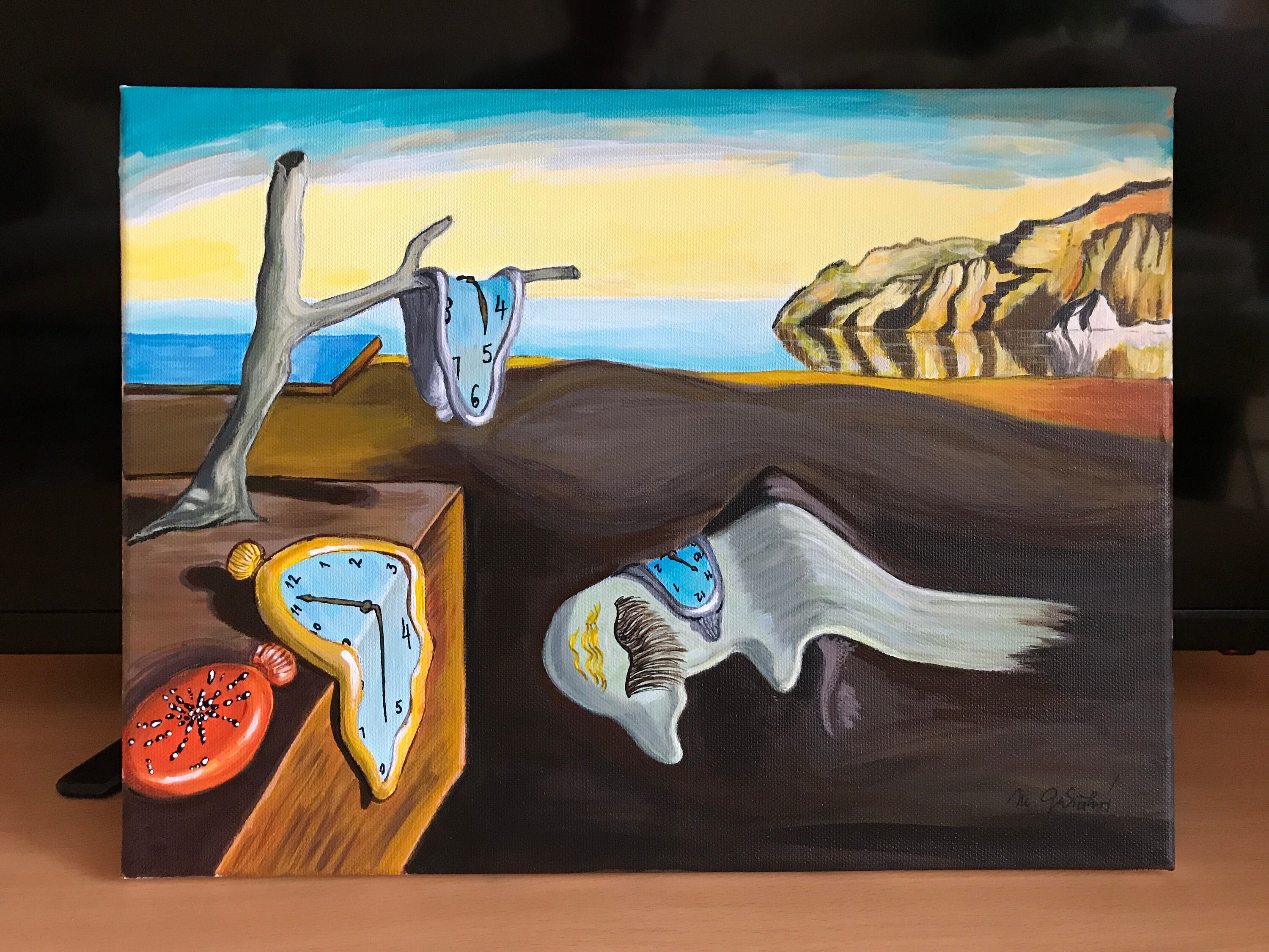 Clocks Melting Painting Ubicaciondepersonas cdmx gob mx