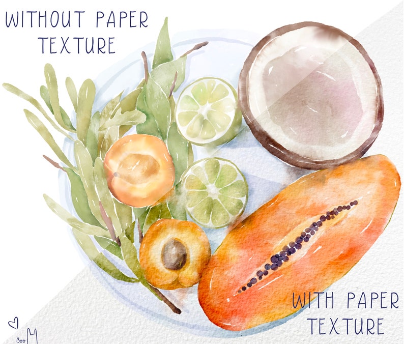 5 Procreate Watercolor Papers Watercolor Paper Texture - Etsy