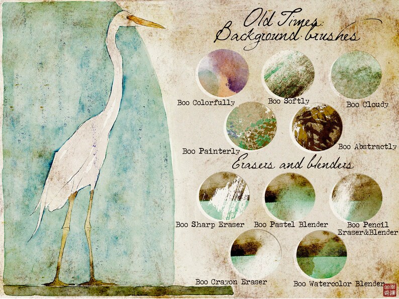 Old Times - Procreate Brushes, Vintage Brushset, Old Vintage Paper ...