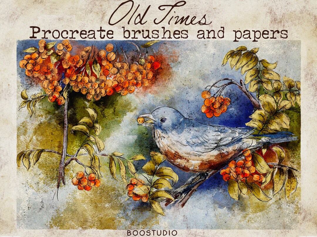 Old Times - Procreate Brushes, Vintage Brushset, Old Vintage Paper ...