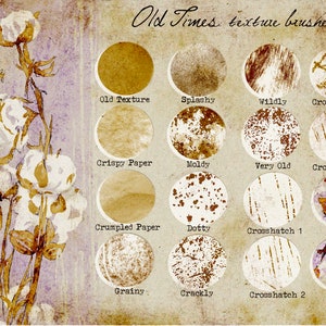 Old Times - Procreate Brushes, Vintage Brushset, Old Vintage Paper ...