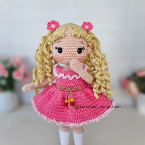 Sofia Crochet Doll Pattern, Amigurumi Doll Pattern, Amigurumi Tutorial, English, Português ...