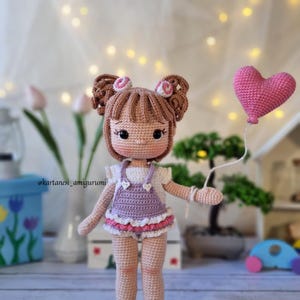 Clara Crochet Doll Pattern, Amigurumi Doll Tutorial (PDF in 6 Languages ...
