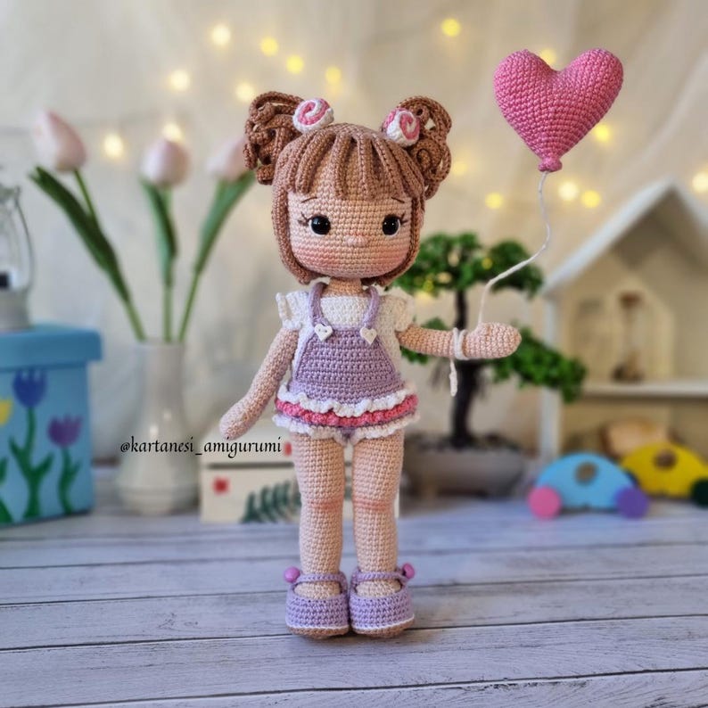 Clara Crochet Doll Pattern, Amigurumi Doll Tutorial (PDF in 6 Languages ...