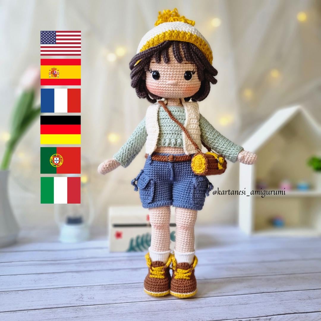 Celine Crochet Doll Pattern: Amigurumi Girl Tutorial (PDF Pattern) - Etsy