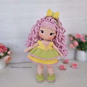 Rose Crochet Doll Pattern, Amigurumi Doll Pattern, Amigurumi Tutorial ...