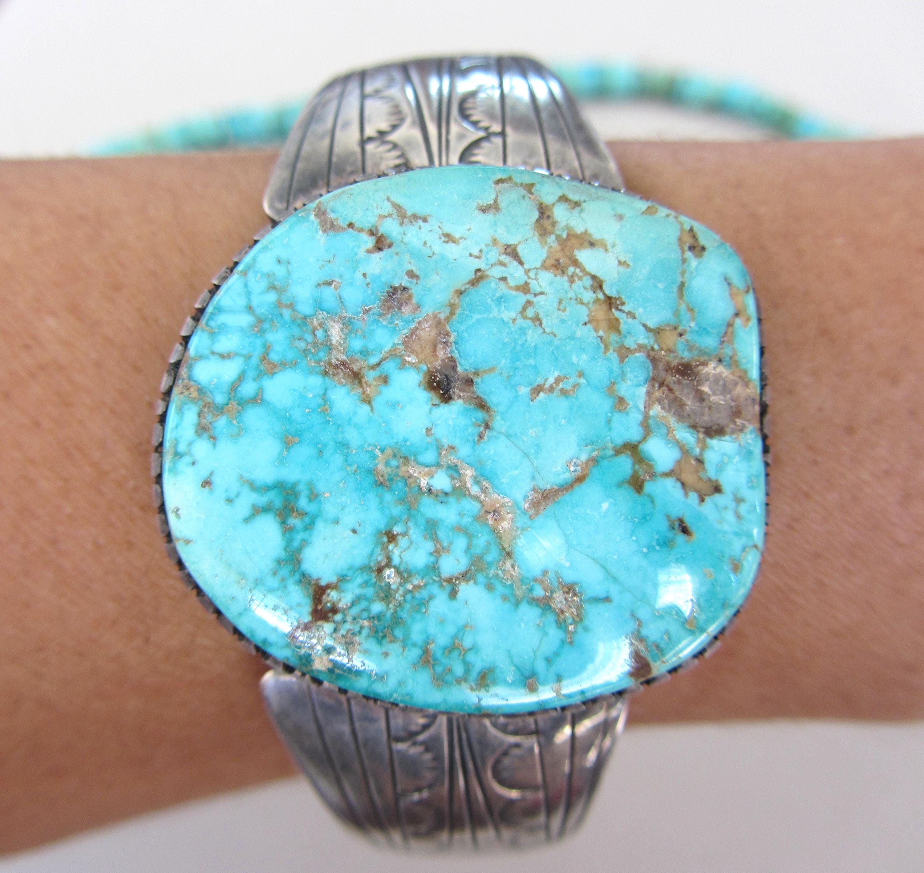 Tony Guerro (19??-d.1993) Vintage Master Navajo Silversmith Turquoise ...