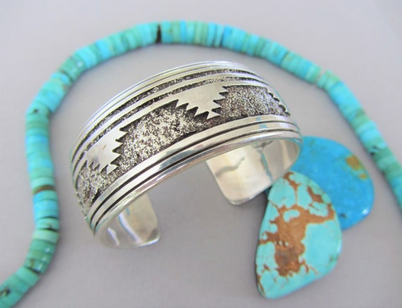 Vintage Signed Andrew Mccabe Navajo Rug Pattern Sterling - Etsy