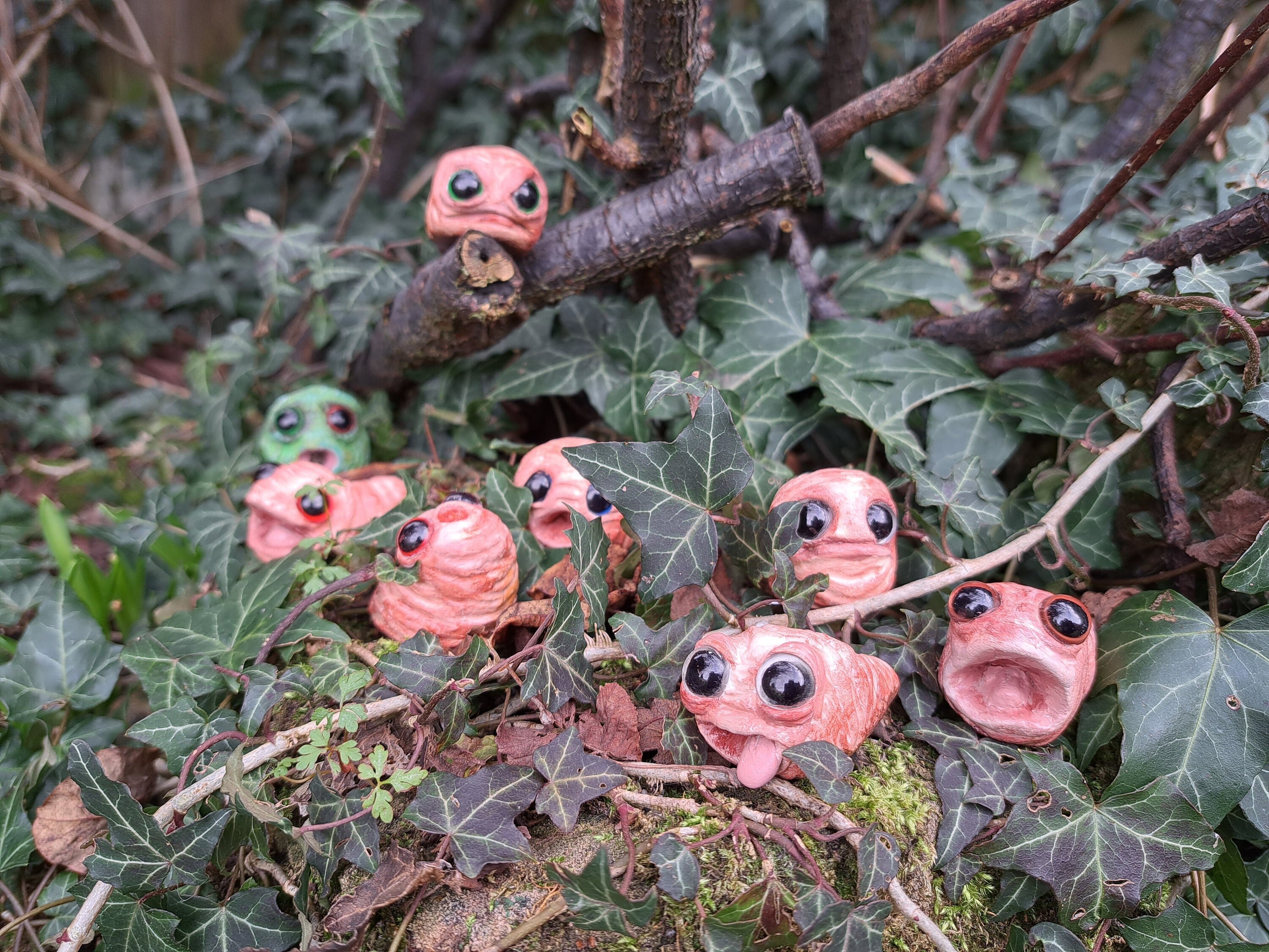 Screaming Worms Hand Made Clay Worm Decorations - Etsy UK