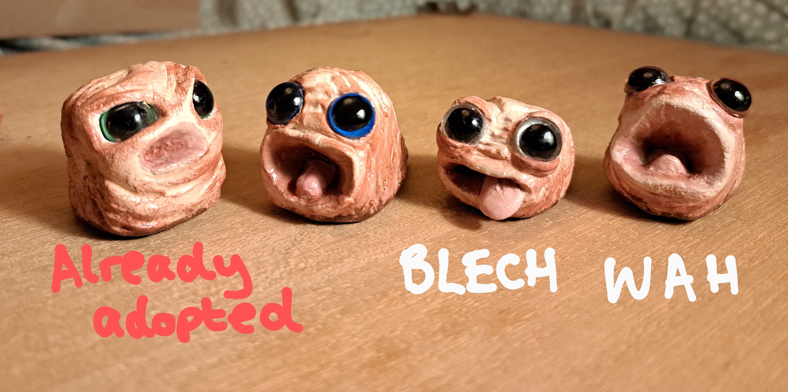Screaming Worms Hand Made Clay Worm Decorations - Etsy UK