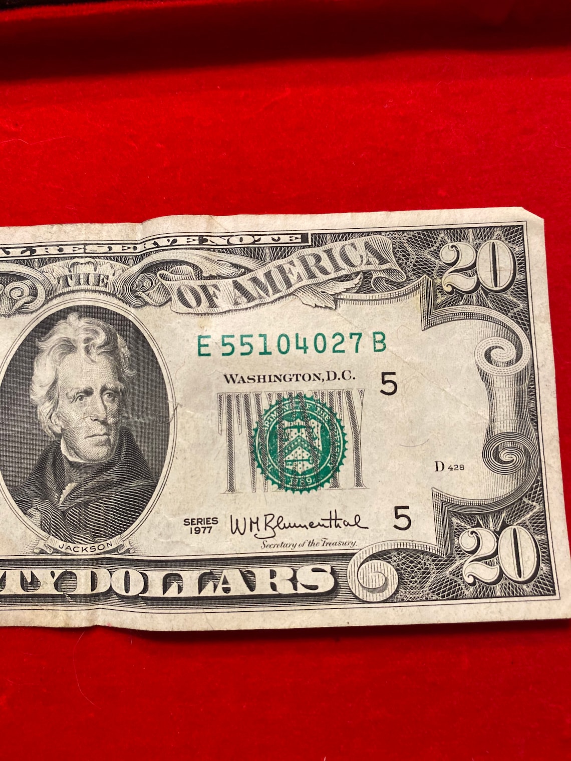 1977 20 dollar bill rare vintage | Etsy