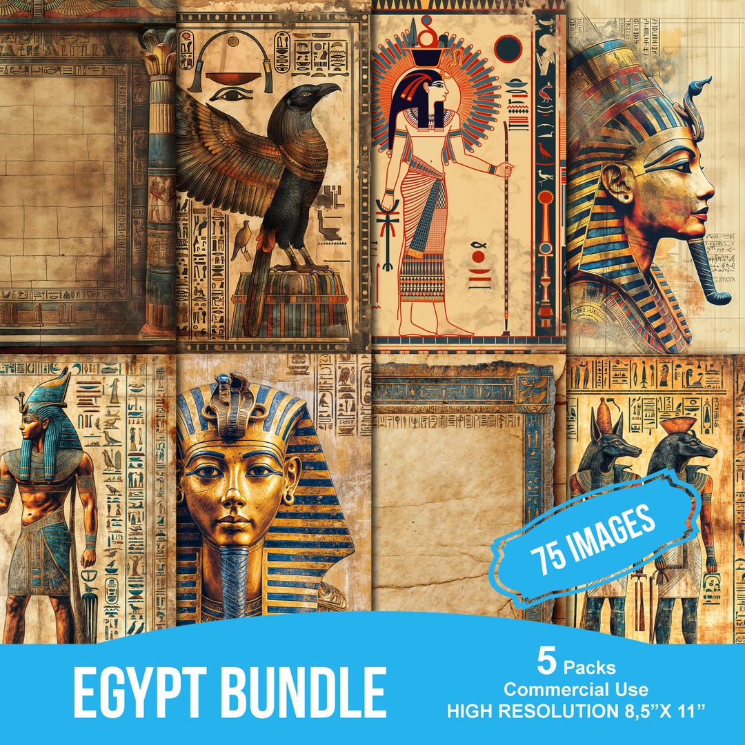 Ancient Egypt Junk Journal Printable Pages Bundle, Junk Journal Kit ...