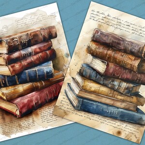 25 Vintage Books Junk Journal Printable Pages, Junk Journal Kit ...