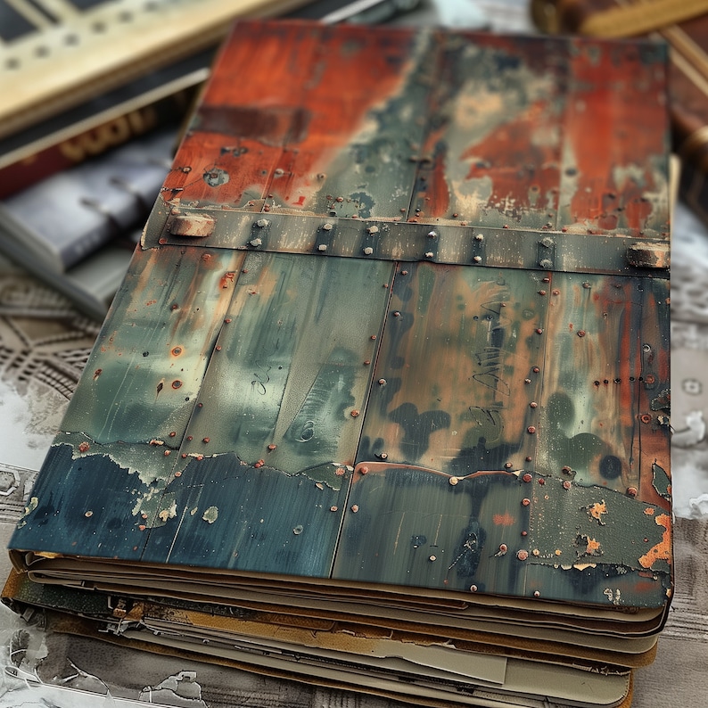Metal Textures Junk Journal Printable Pages, Junk Journal Kit ...