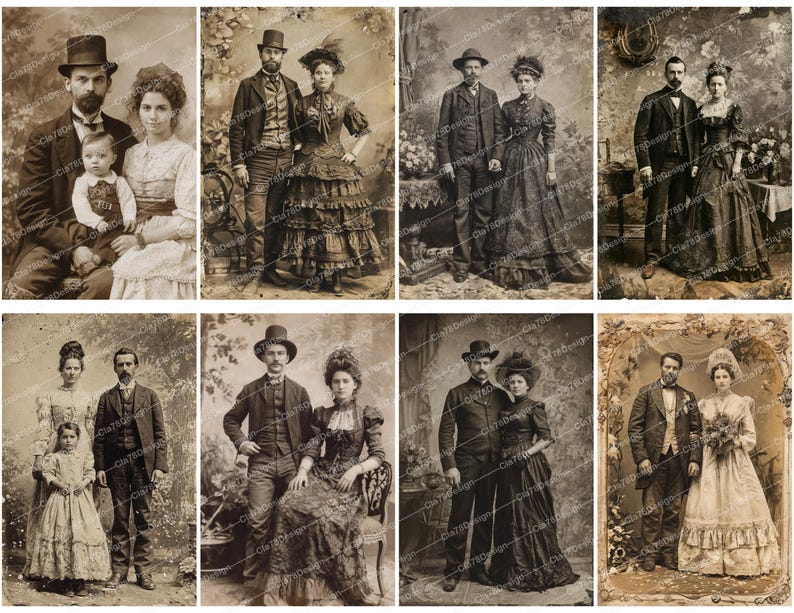 Family Vintage Photos Junk Journal Printable Pages, Scrapbook Printable ...