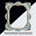 Light Blue Frames Clipart Rococo and Baroque Vintage Clip Art Graphics ...