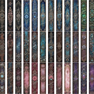 Fantasy Spines for Junk Journal, Book and Mini Book, Spine, Cover ...