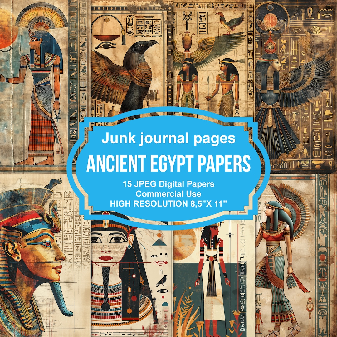 Ancient Egypt Junk Journal Printable Pages, Junk Journal Kit, Scrapbook ...