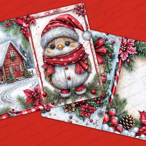 Double Page Christmas Forest Animals Journal Creative Scrapbook ...