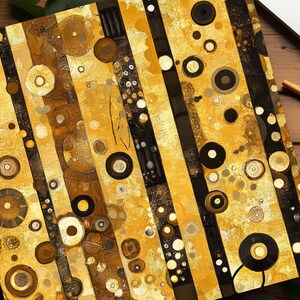 Gustav Klimt Inspired SEAMLESS Patterns, Klimt Digital Paper ...