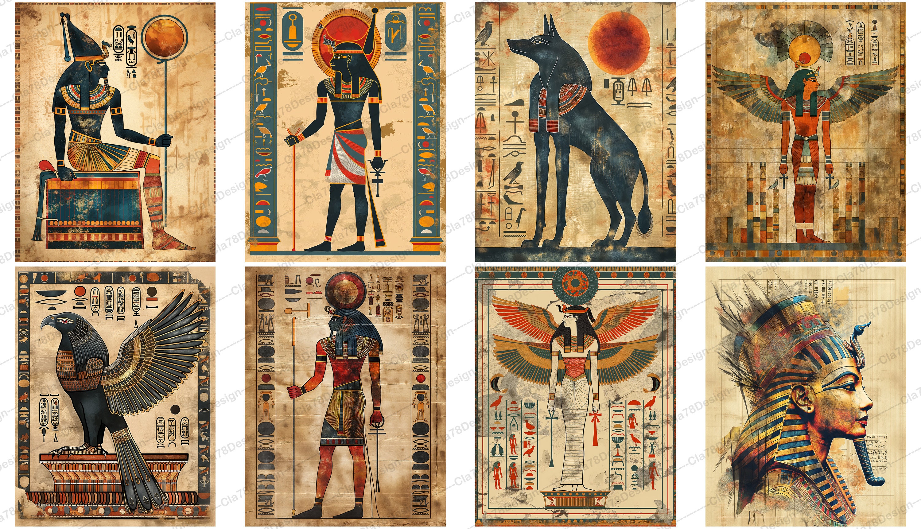 Ancient Egypt Junk Journal Pages, Printable Scrapbook Paper, Digital ...