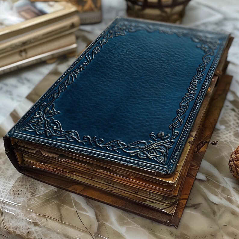 Book and Mini Book Covers, Journal Cover, Junk Journal Kit, Dark ...