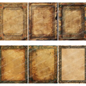 Egyptian Scrolls Junk Journal Printable Pages, Junk Journal Kit ...