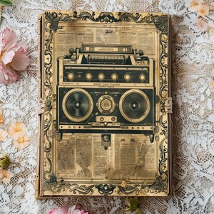 Vintage Radio Catalogue Pages, Printable Antique Junk Journal Paper ...