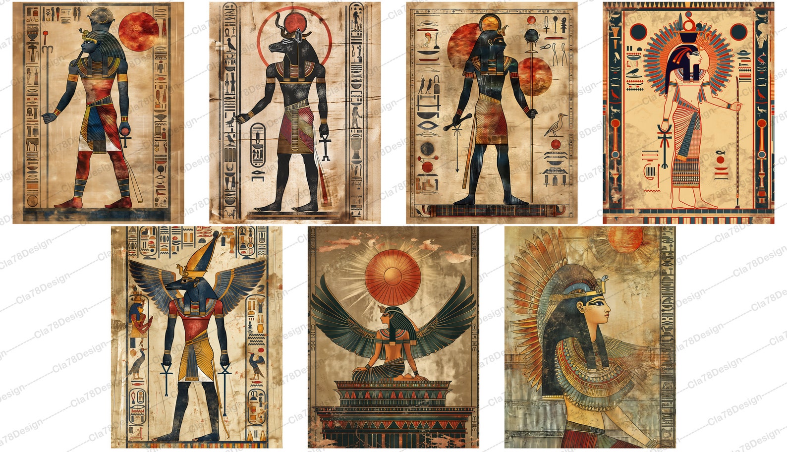 Ancient Egypt Junk Journal Pages, Printable Scrapbook Paper, Digital ...