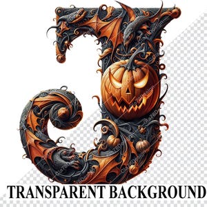 Halloween Letters, Halloween Clipart, Halloween Font, Spooky Season ...