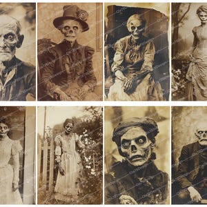 Vintage Zombie Photos Junk Journal Printable Pages, Scrapbook Printable ...