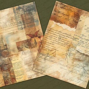 15 Scrapbook Sheets Junk Journal Printable Pages, Junk Journal Kit ...