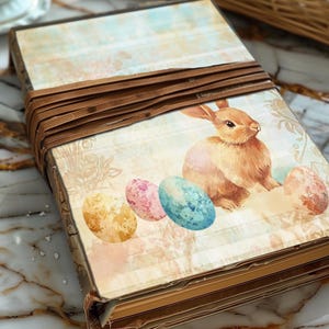Watercolor Printable Vintage Easter Digital Paper, Retro Spring ...
