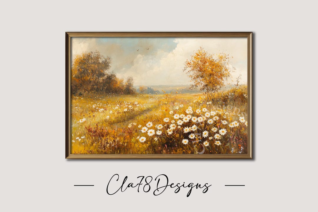 Spring Landscape Wall Art, Spring Forest Vintage Painting, Antique ...