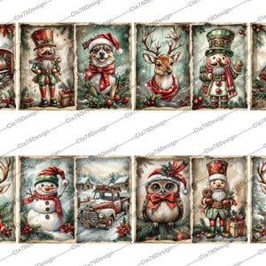 Vintage Christmas Junk Journal Printable Pages, Junk Journal Kit ...