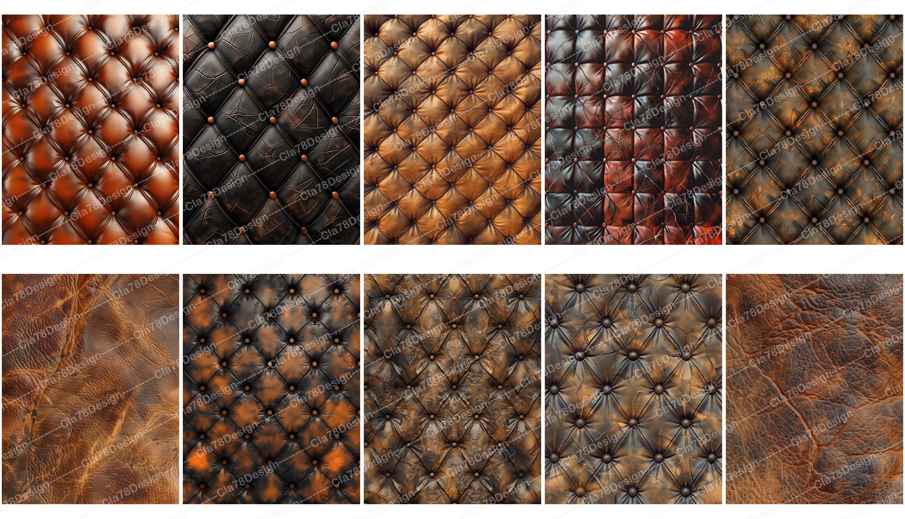 Leather Textures Junk Journal Printable Pages, Junk Journal Kit ...