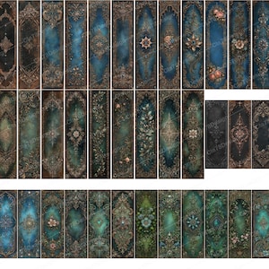 Fantasy Spines for Junk Journal, Book and Mini Book, Spine, Cover ...