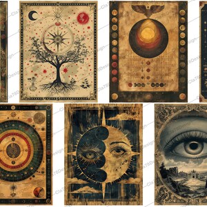 Mystic Occult Junk Journal Printable Pages, Junk Journal Kit, Scrapbook ...