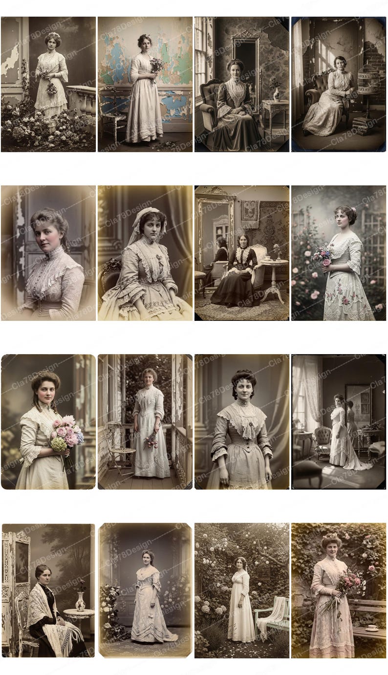 Vintage Women Ephemera, Antique Victorian Lady Portraits, Junk Journal ...