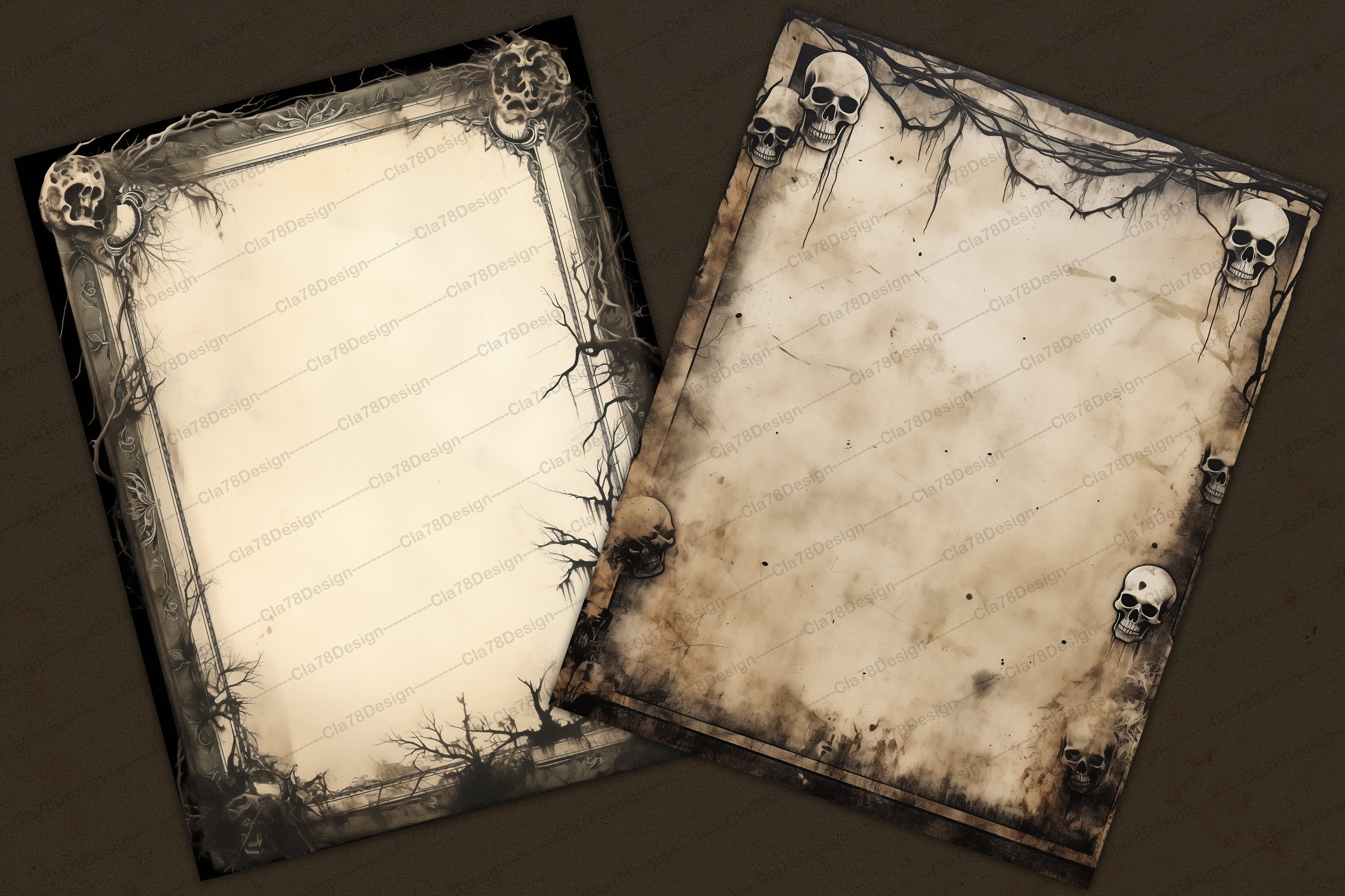10 Gothic Ephemera Pages 8,5 X 11 Digital Download JPEG Commercial Use ...