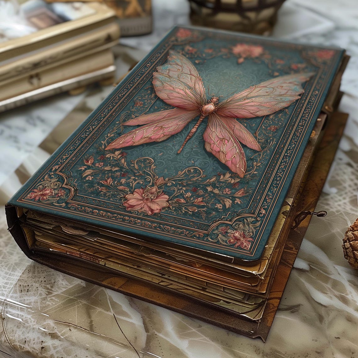 Fantasy Book Covers Junk Journal, Topper, Cover, Decorative, Neutral ...